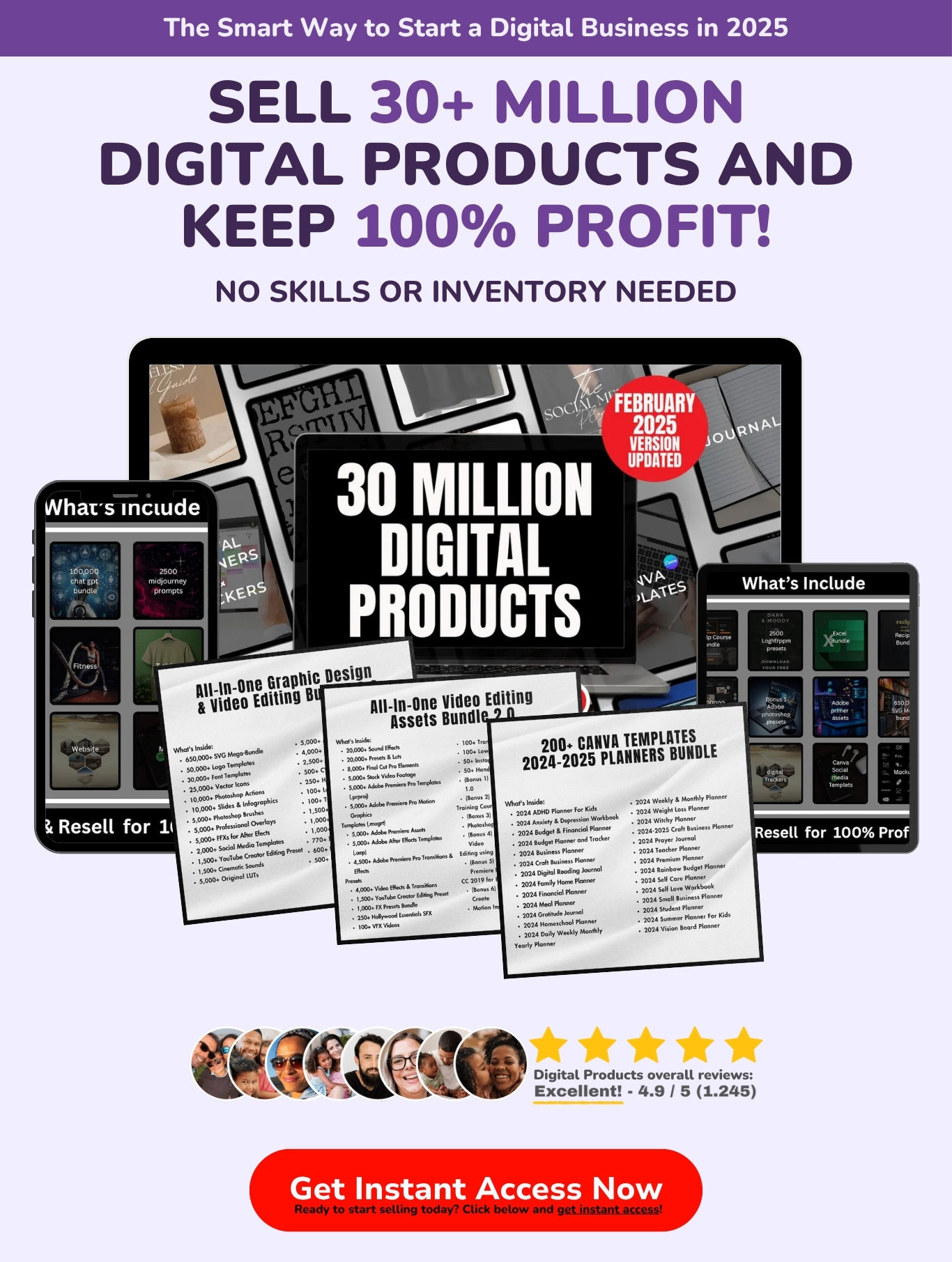 30+ Million Resell Digital Products Bundle Ideal for Passive Income ...